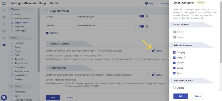 How to Configure Customer Support Portal in Desk365