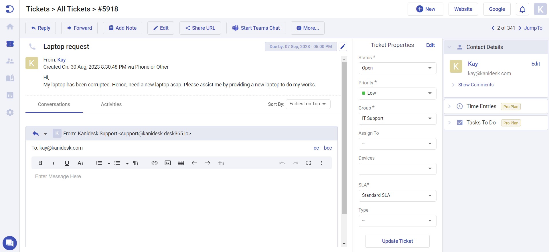 Merge duplicate tickets in Desk365 | Desk365