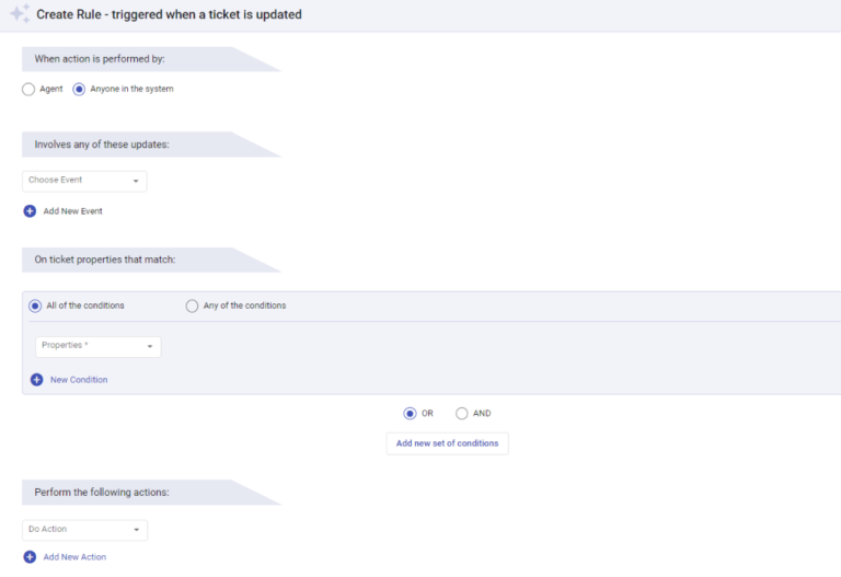 Configuring Automation Rules to Run on Ticket Updates | Desk365