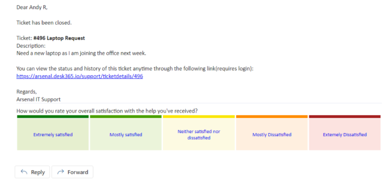 Create and Send Customer Surveys from Desk365 | Desk365
