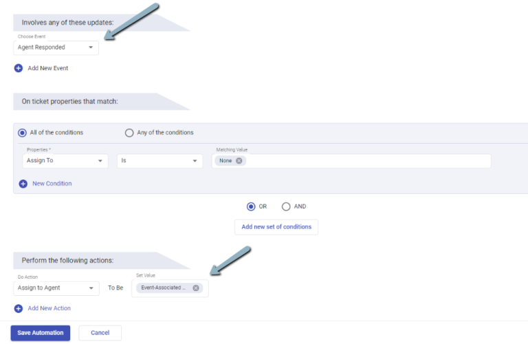 Auto Assign the ticket to an agent who responds to it | Desk365