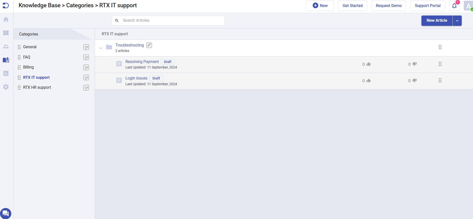 Multi-Brand Knowledge Base in Desk365 | Desk365