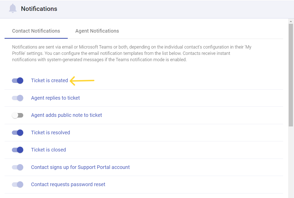 Configuring Contact Notifications in Desk365 | Desk365