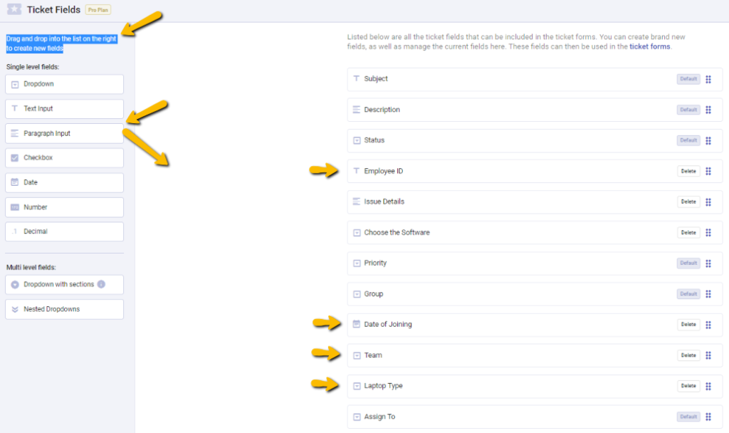 Creating custom ticket forms in Desk365 | Desk365
