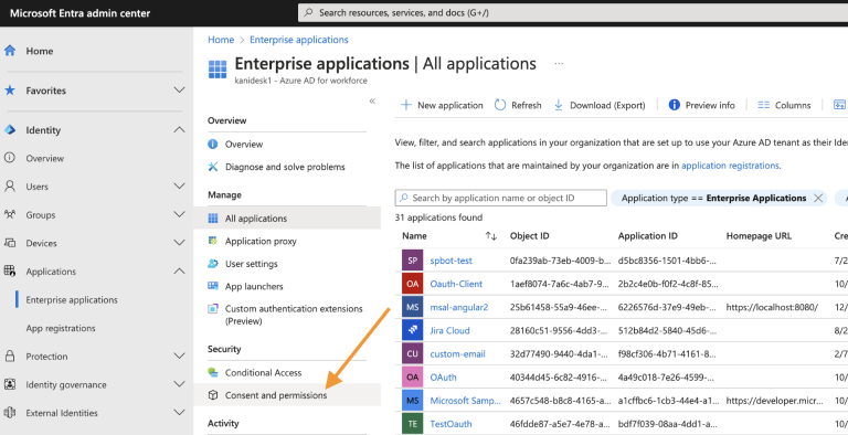 Configure User Consent for Applications in Microsoft Entra ID Admin Center