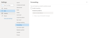 Setting up forwarding rules in Office 365 | Desk365