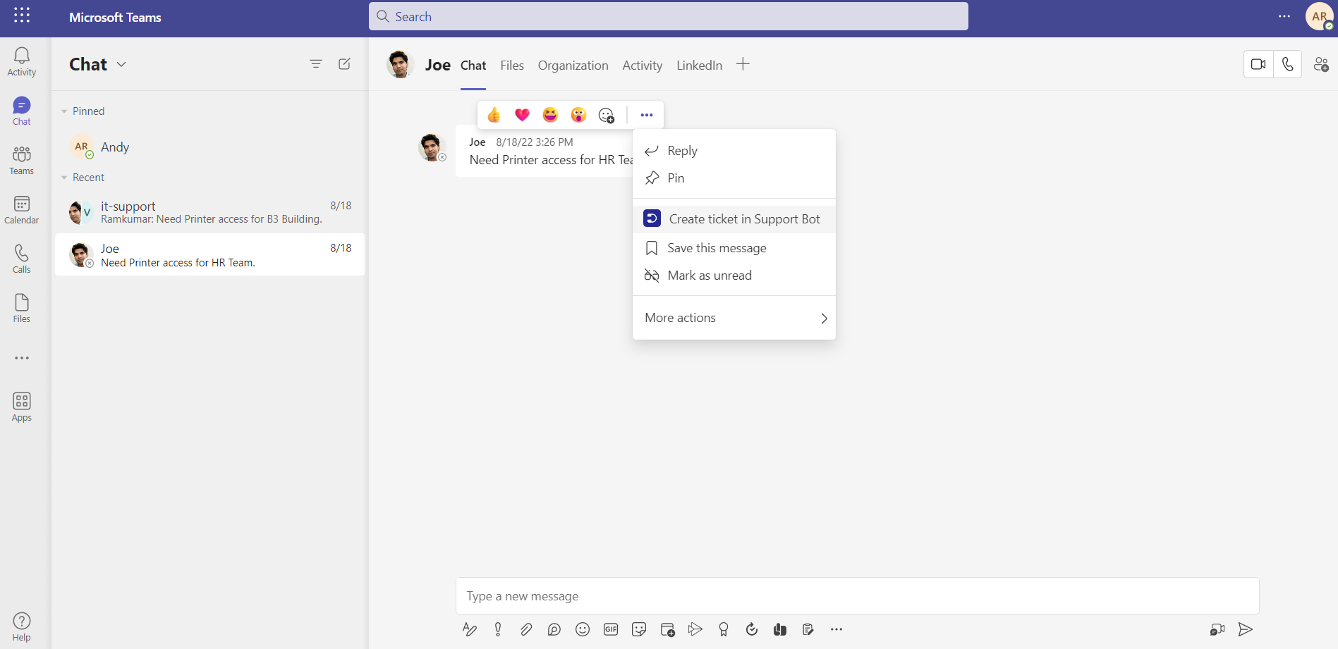 Using Original Contact as Ticket Requester in Teams | Desk365