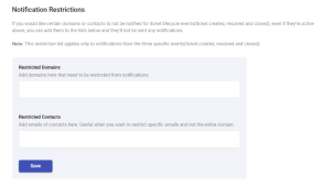 Notification Restrictions in Desk365 | Desk365