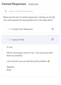 Setting up Canned Responses in Desk365 | Desk365