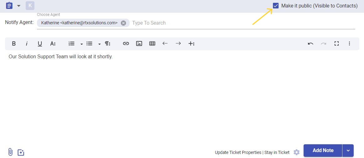 Essential functions and actions in Tickets Details Page | Desk365
