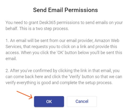 Configure custom support emails in Desk365 | Desk365