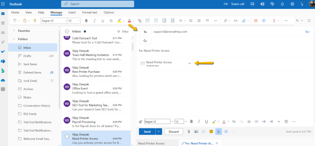 Using Original Sender as Ticket Requester in Agent Forwarded Emails | Desk365