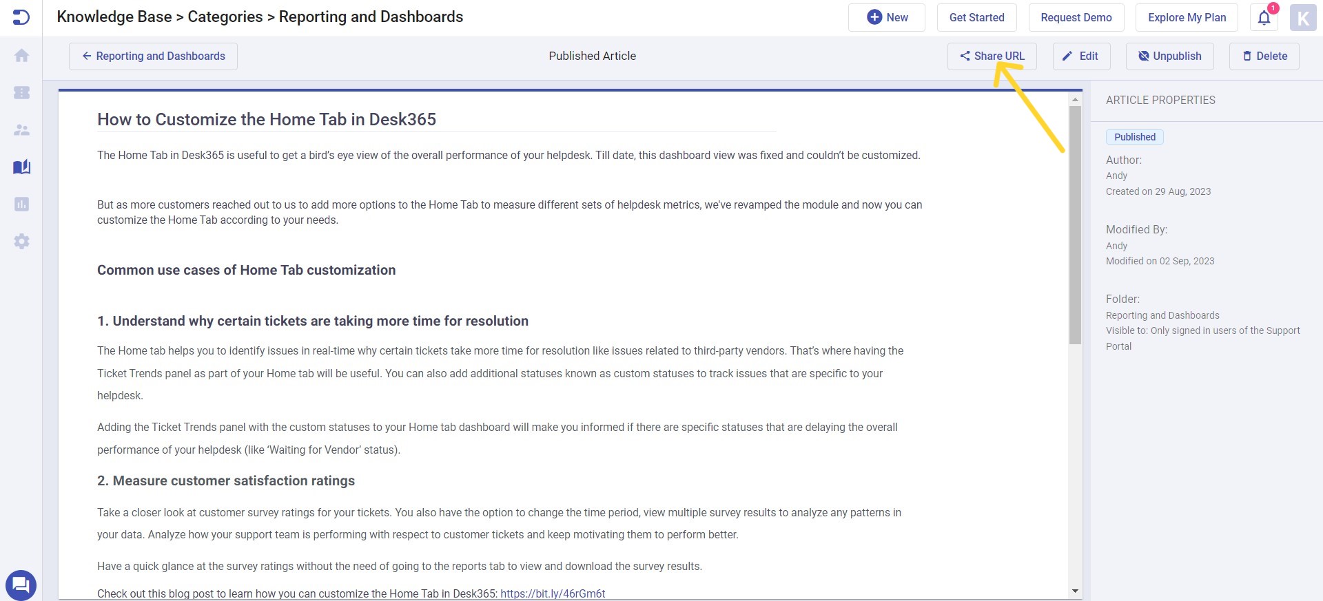 Setting up knowledge base articles in Desk365 | Desk365 Setting up knowledge base articles in Desk365 | Desk365