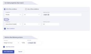 Configuring automation rules to run on Time Based Triggers | Desk365