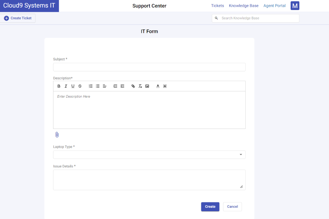 Control Access to Ticket Forms in the Support Portal | Desk365