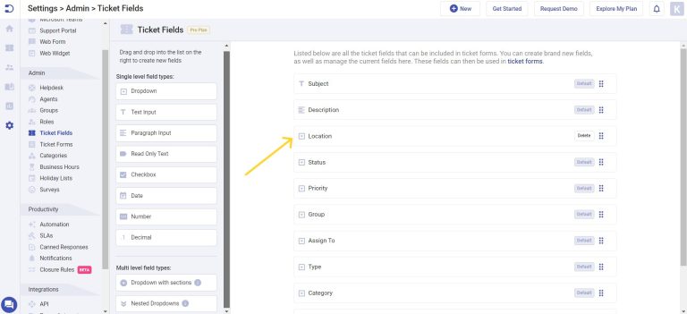 Customizing the Create Ticket form in Desk365 | Desk365