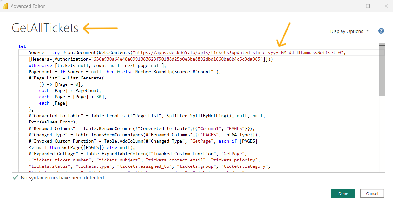 Integrate Desk365 with Power BI | Desk365
