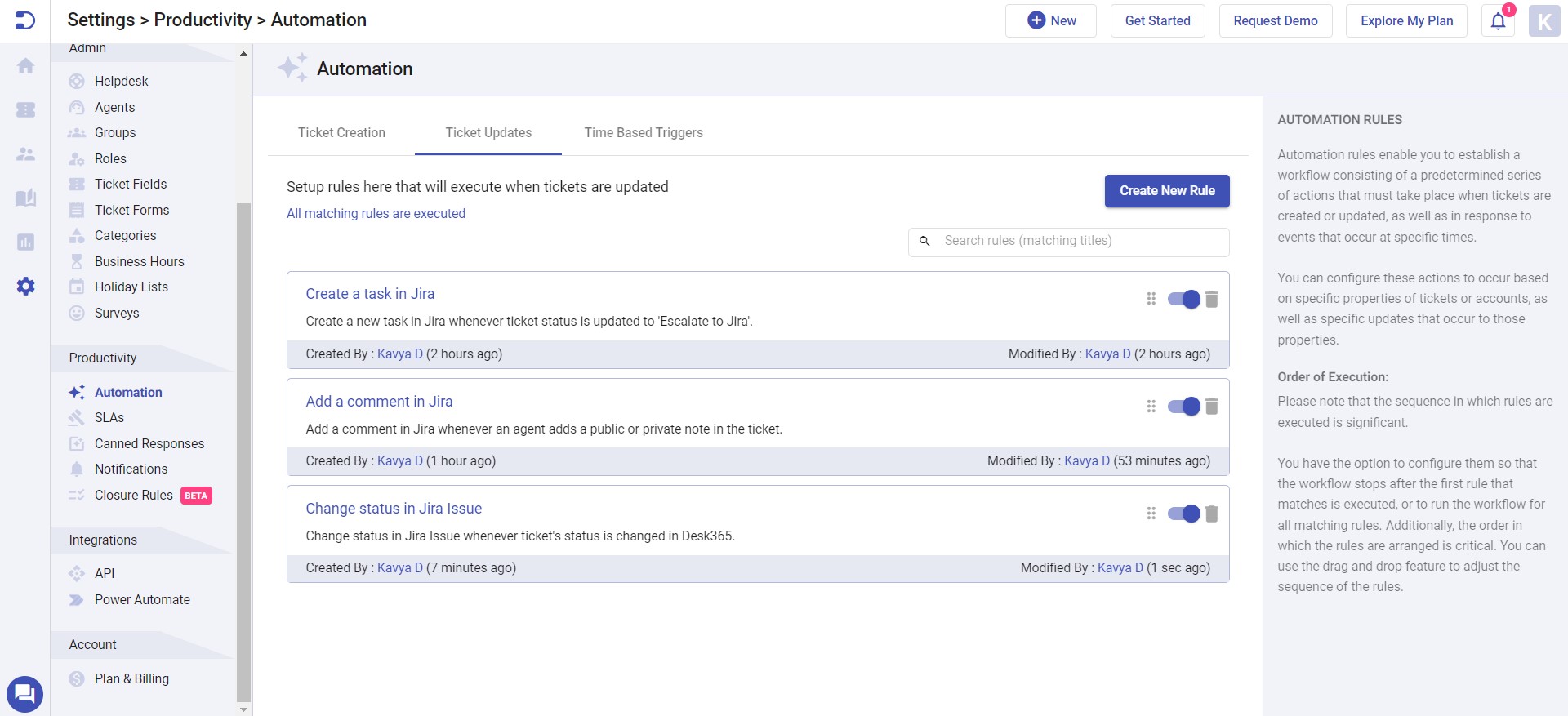 Integrate Jira with Desk365 | Desk365