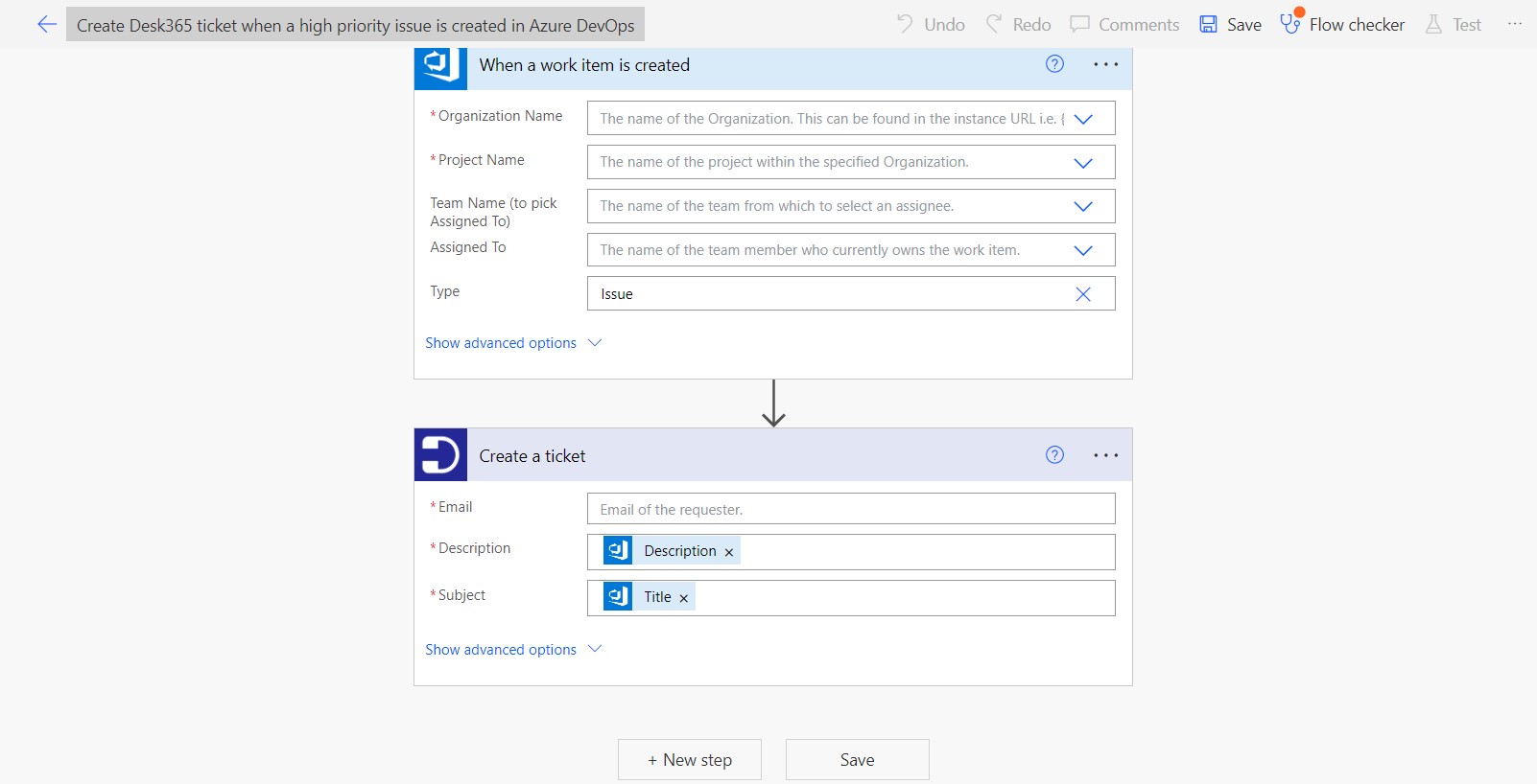 How to integrate Azure DevOps with Desk365 using Power Automate How to integrate Azure DevOps with Desk365 using Power Automate