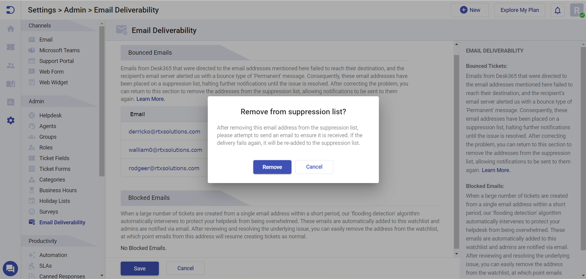Troubleshooting Email Bounces | Desk365