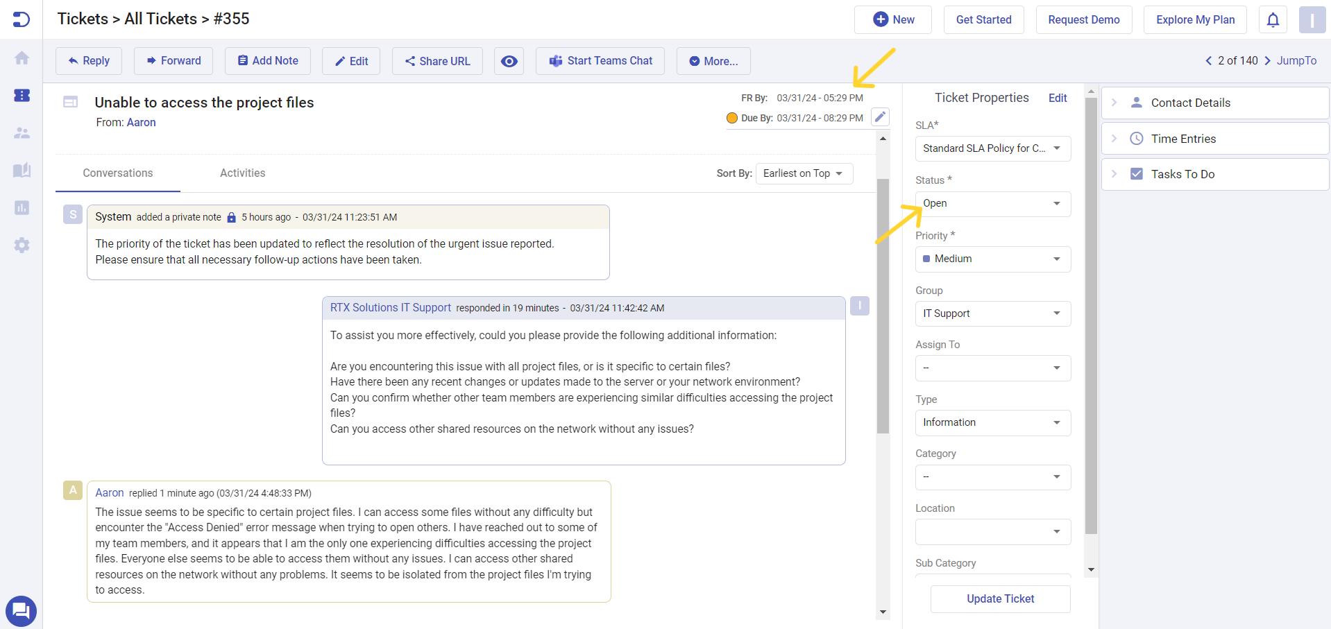How to Pause the SLA Timer