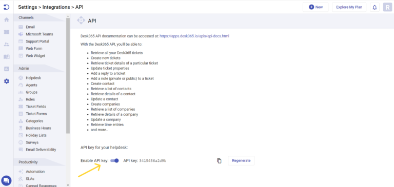 Enhancing Your Application with Desk365 API