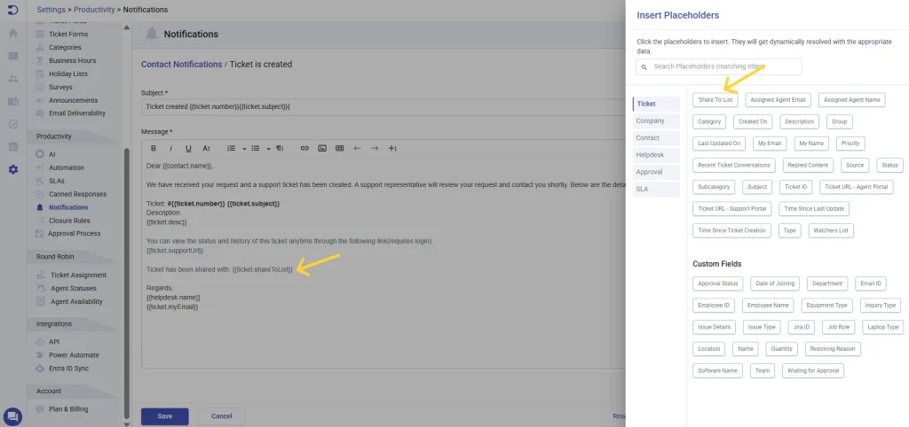 Understanding the Share To Feature | Desk365