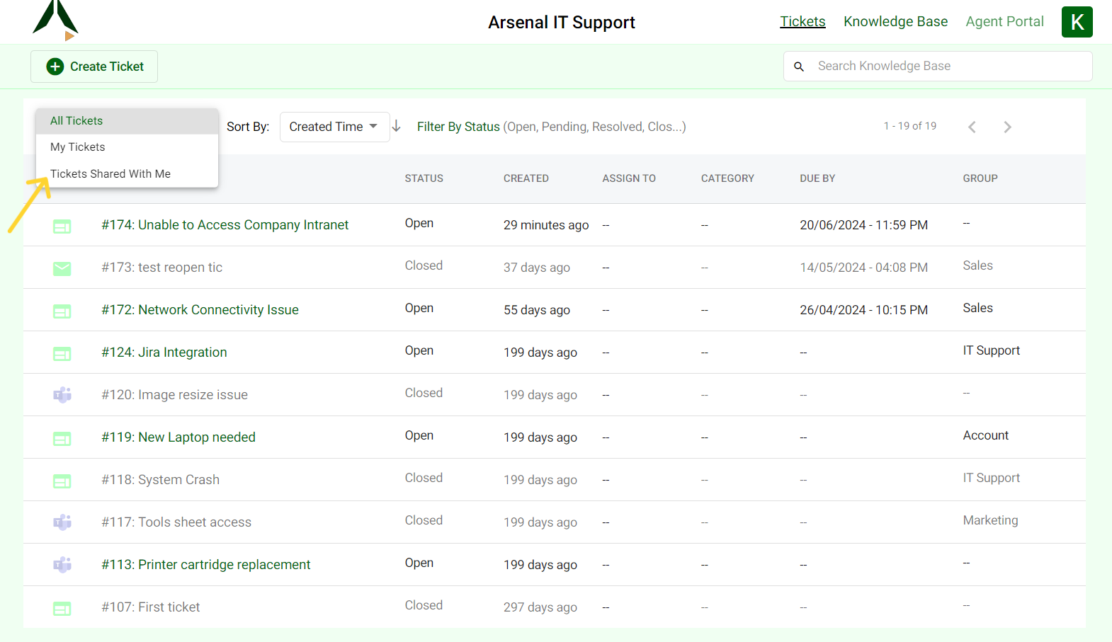 Understanding the Share To Feature | Desk365